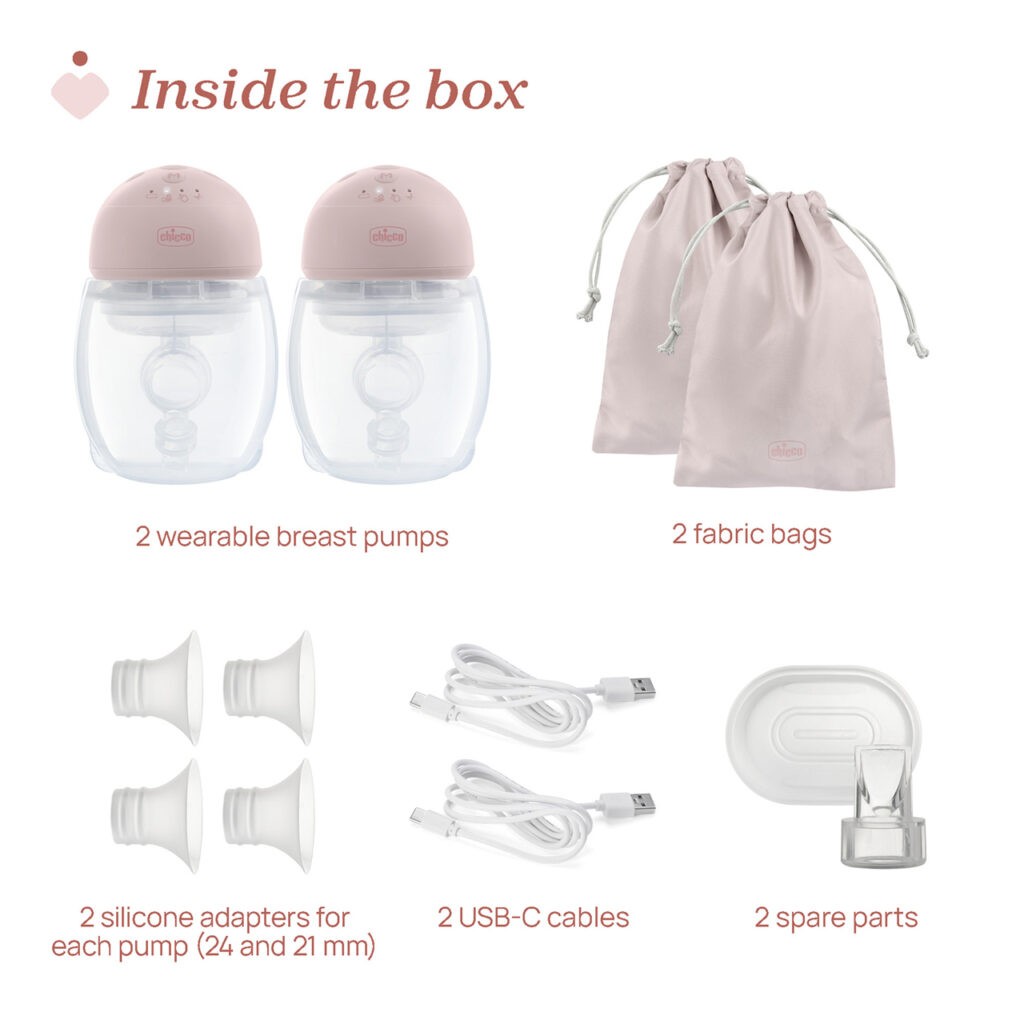 Chicco Double Wearable Electric Breast Pump – Chicco UAE Official Website